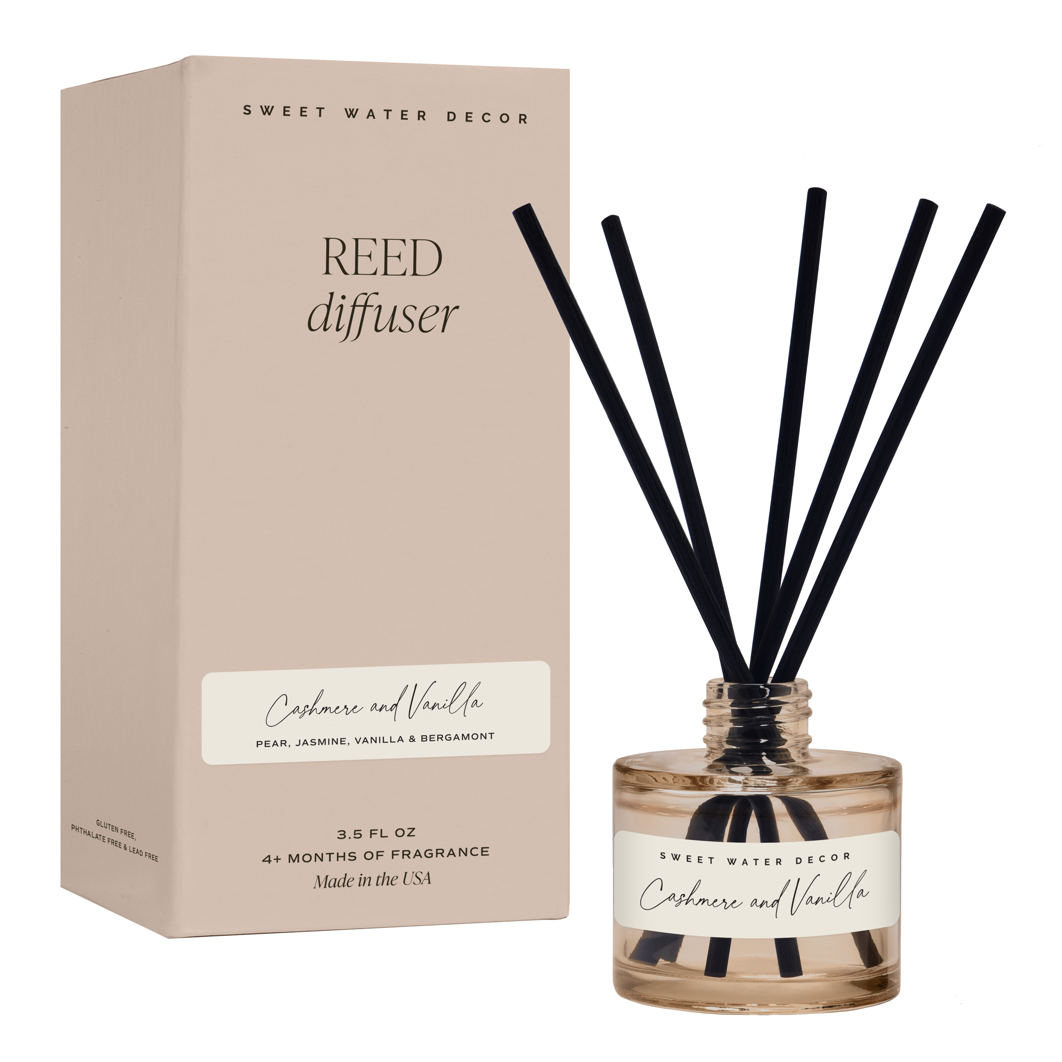 Cashmere and Vanilla Reed Diffuser | Bella & Brawn